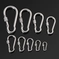 2Pcs Outdoor Spring Buckles Metal Lock Rings Safety Hook Carabiner ...