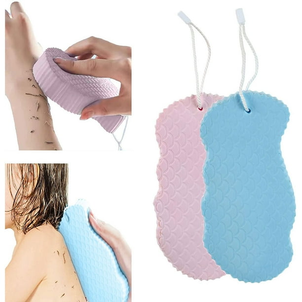 2pcs Exfoliating Bath Sponge 3d Bath Sponge Shower Brush Soft Bath