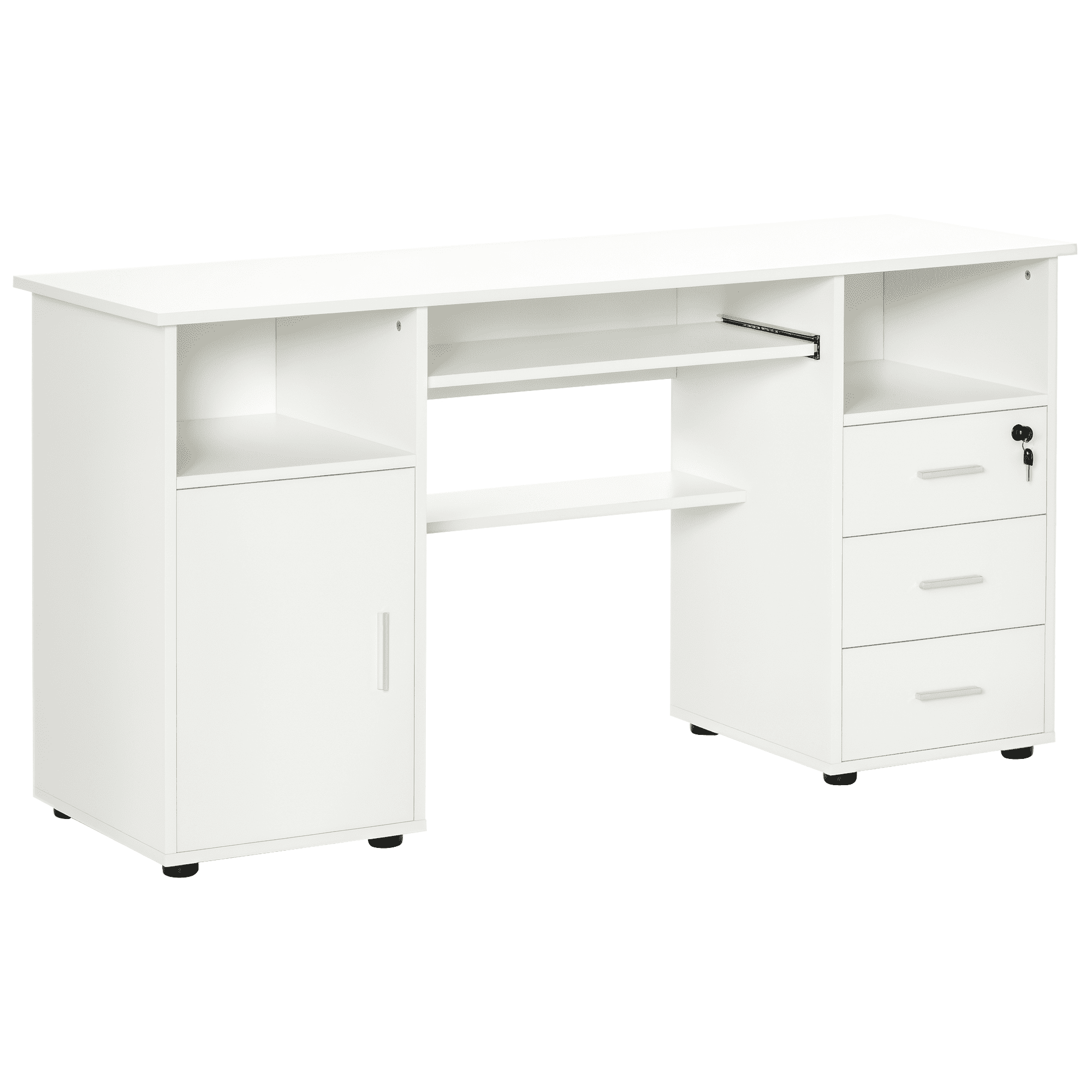 Click here for Homcom Computer Desk With Keyboard Tray And Drawer... prices