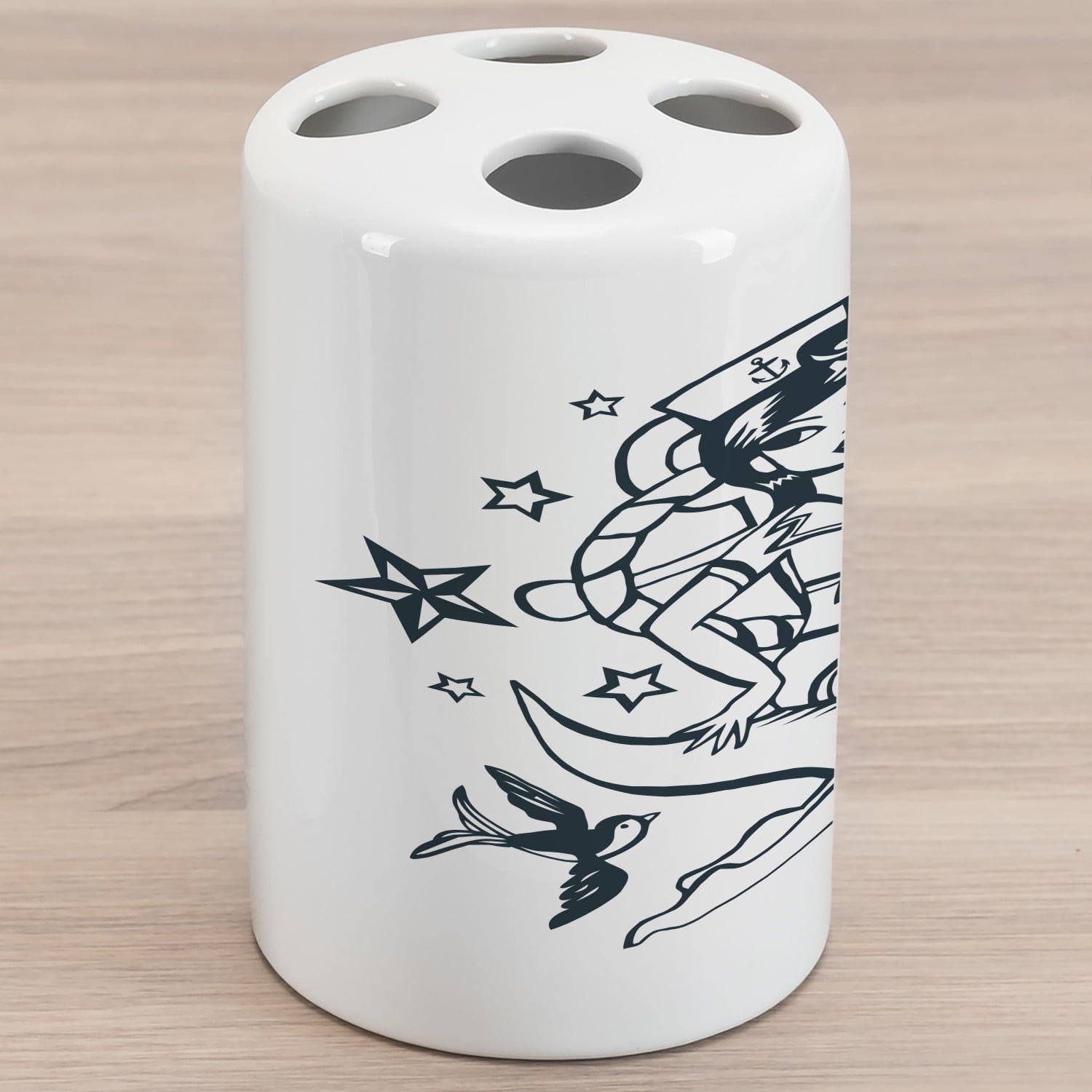 Anchor Ceramic Toothbrush Holder, Pin-up Girl Nautical Sailor Suit ...