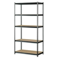 Muscle Rack Freestanding Black 5-Tier Steel Shelving Unit, 800lbs ...