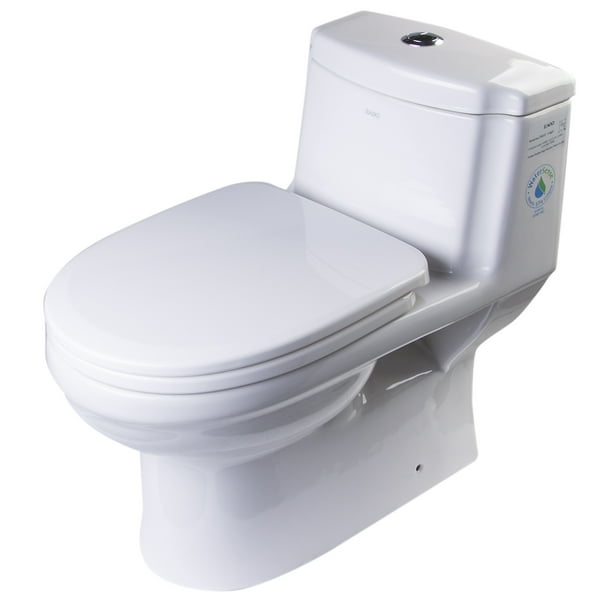 EAGO TB222 DUAL FLUSH ONE PIECE ECO-FRIENDLY HIGH EFFICIENCY LOW FLUSH ...