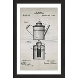 "Percolator 1894 Old Paper" Framed Painting Art Print, 12" x 1.5 ...