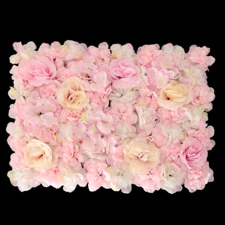 Artificial Dahlia Hydrangea Silk Flor Wall Backdrop dding Venue Decor ...