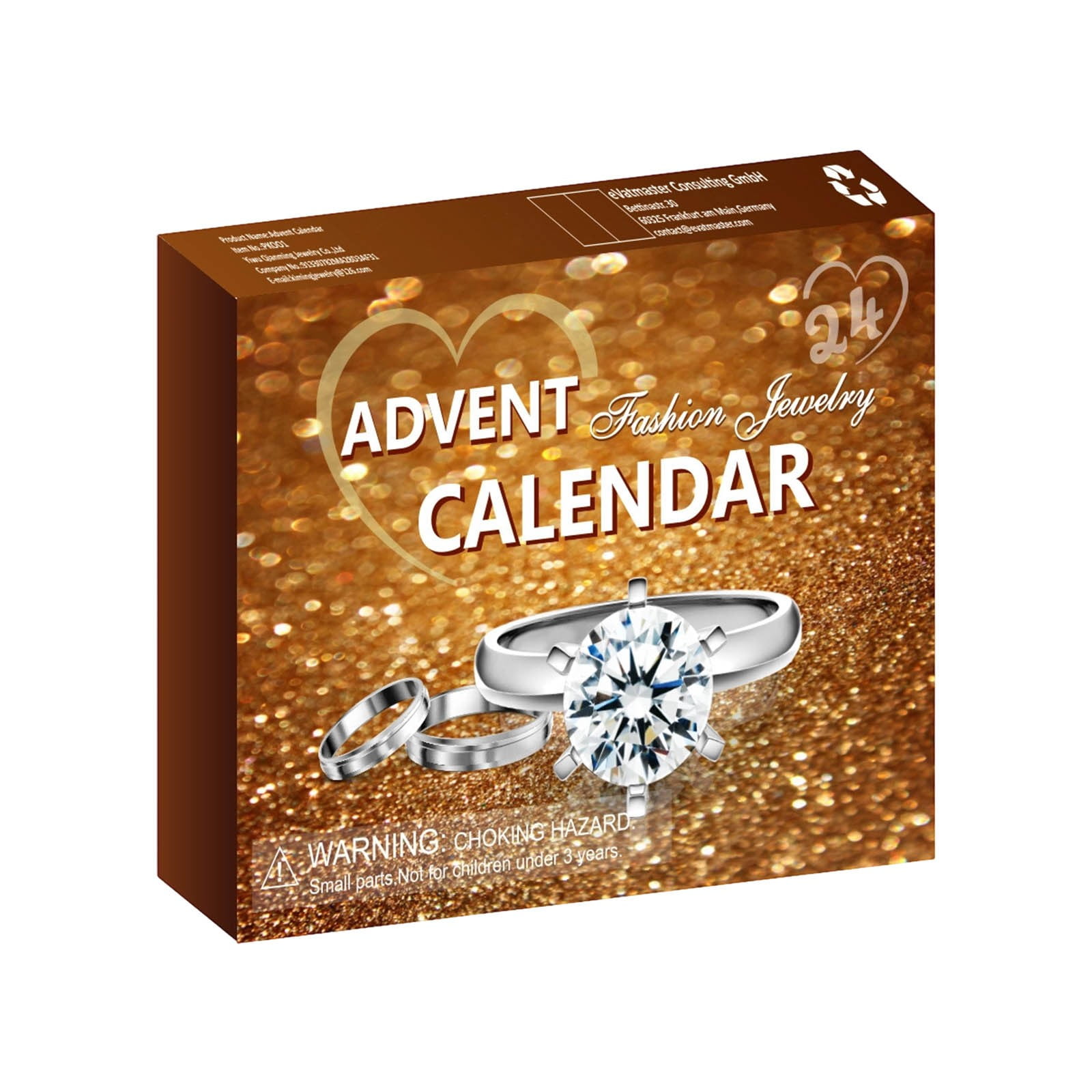 Countdown Surprise 24 Days Advent Calendar With Mini Metal Holiday ...