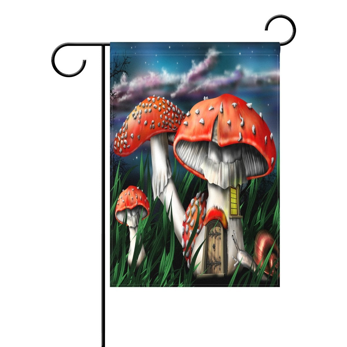 POPCreation Magic Mushrooms Polyester Garden Flag Outdoor Flag Home ...