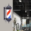 BarberPub Barber Pole with LED, Salon Spa Stripes Rotating Lamp ...