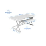 46" Large Adjustable Standing Desk Converter/Triple Monitor Mount ...