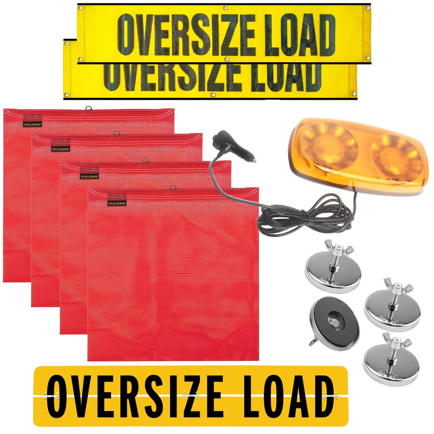 VULCAN Wide Load Kit For Pilot Cars - Includes (1) Hinged Aluminum ...