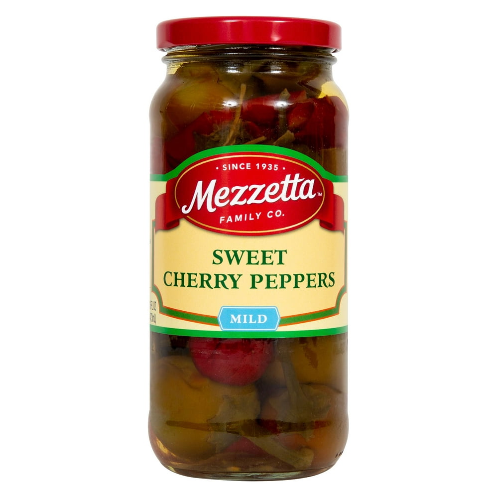 Mezzetta Mild Sweet Cherry Peppers, 16 fl oz - Walmart.com - Walmart.com