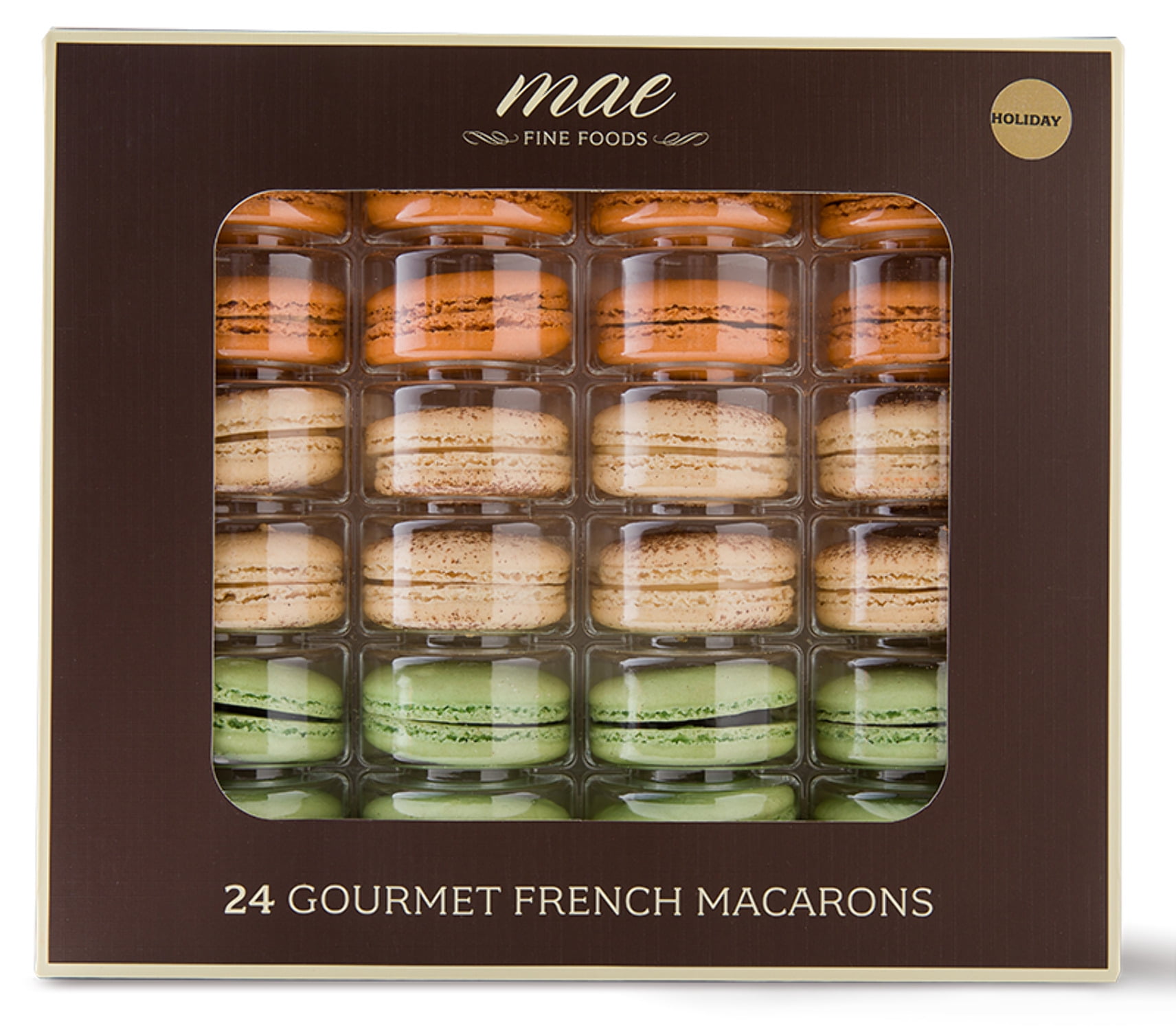 24 Holiday French Macarons - Walmart.com