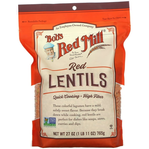 Bob's Red Mill Red Lentils, 27 oz - Walmart.com