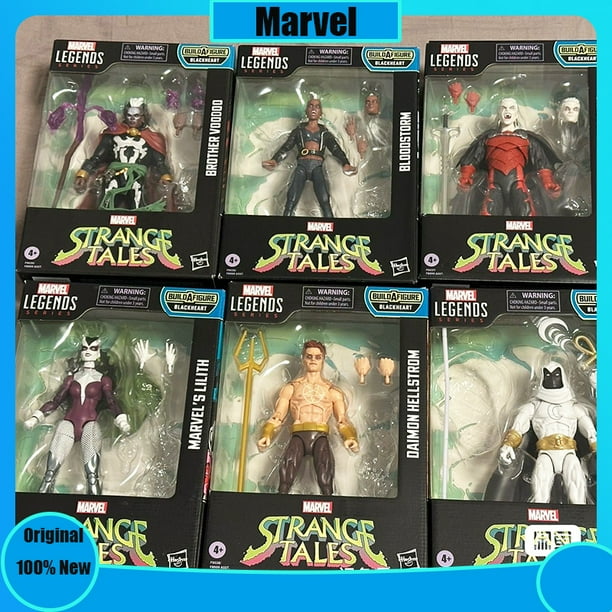 Marvel Legends Lobezno Moon Knight Strange Tales Brother Voodoo/ Daimon Hellstrom, juego de ...