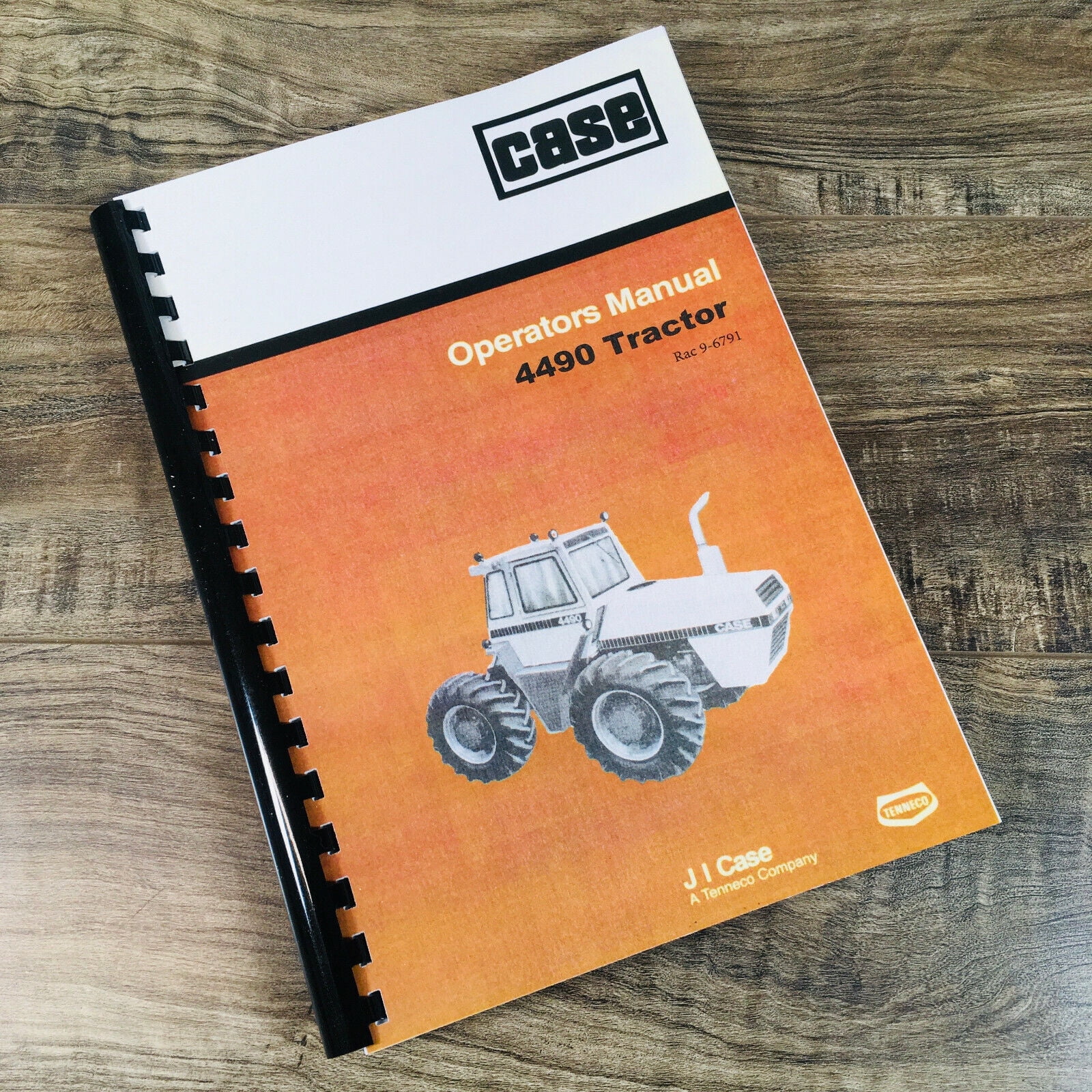 CASE 4490 TRACTOR OPERATORS MANUAL OWNERS BOOK MAINTENANCE ADJUSTMENTS ...