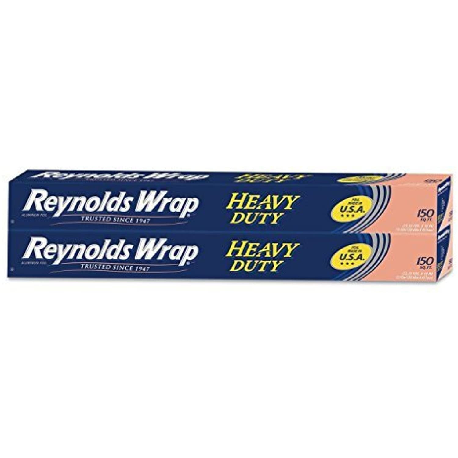 Reynolds Wrap Heavy Duty Aluminum Foil, 2, 150 sq. ft. Rolls by ...