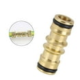 Hose Repair Kit 2 Way Garden Brass Hose Connector Joiner Coupler