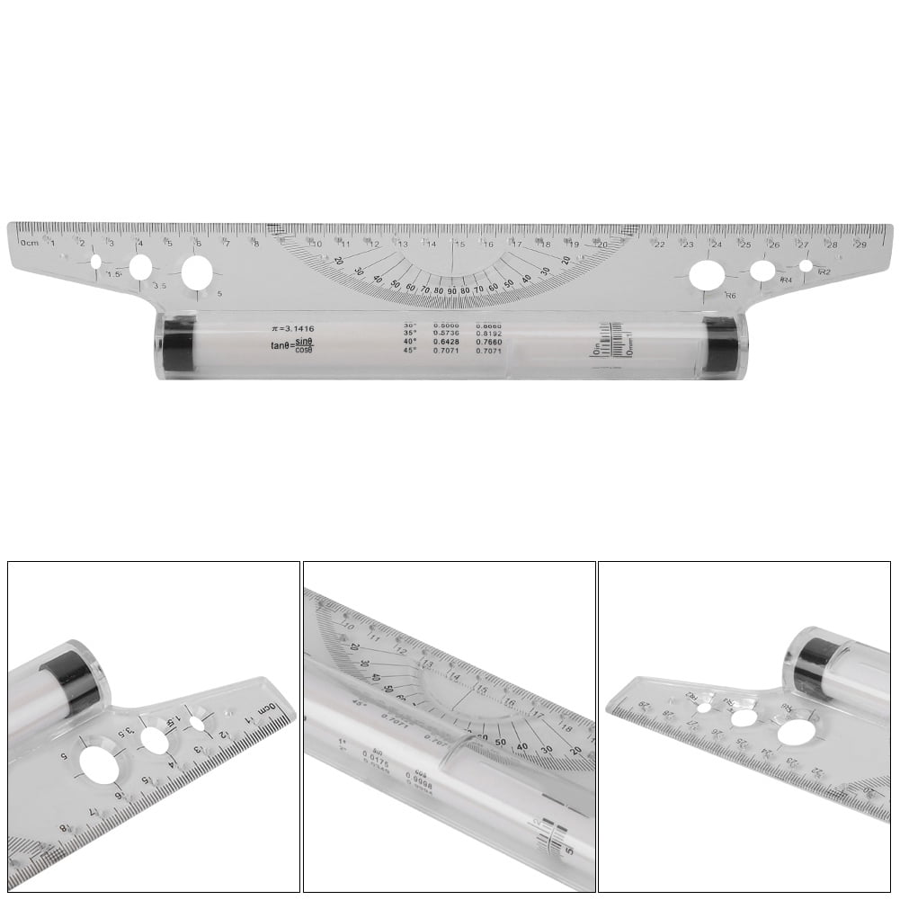 Click here for Ylshrf Rolling Ruler  30cm Length Clear Scale Roll... prices
