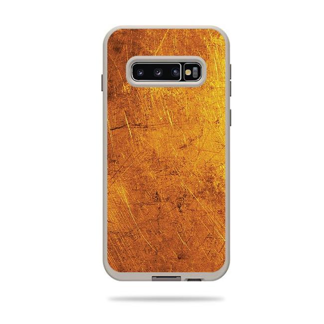 MightySkins LIFSAG10PL-Textured Gold Skin Decal Wrap for LifeProof Fre ...