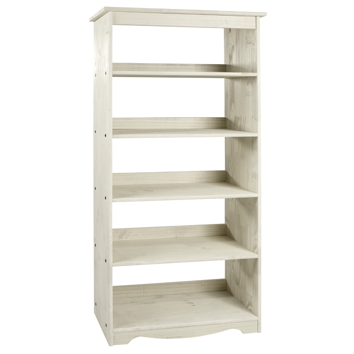 Wood Bookcase White Distressed | Furniture Dash CAD963 - Walmart.com
