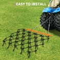 Pinypikaka 4 x 4 FT Heavy Duty Chain Drag Harrow 3/8" Tines Compatible ...