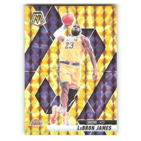 2024-25 Panini Mosaic Reactive Yellow #180 LeBron James Los Angeles ...