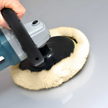 8" Wool Double Sided Buffing Pad for Compound Cutting and Polishing ...