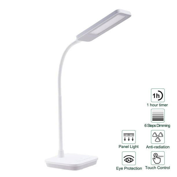 Premium Dimmable Panel LED Lamp Table Desk Reading Light with Touch ...