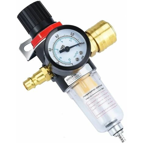 Compressed Air Pressure Reducer, Air Filter Pressure Regulator 1/4 BPS ...