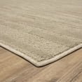 Free Shipping! Mainstays Hi/Lo Stripes Area Rug, Tan, 5x7, Textured ...