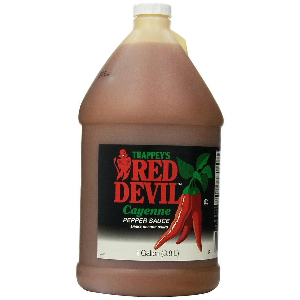 4 PACKS : Trappey's Red Devil Cayenne Pepper Sauce - 1 Gallon - Walmart ...