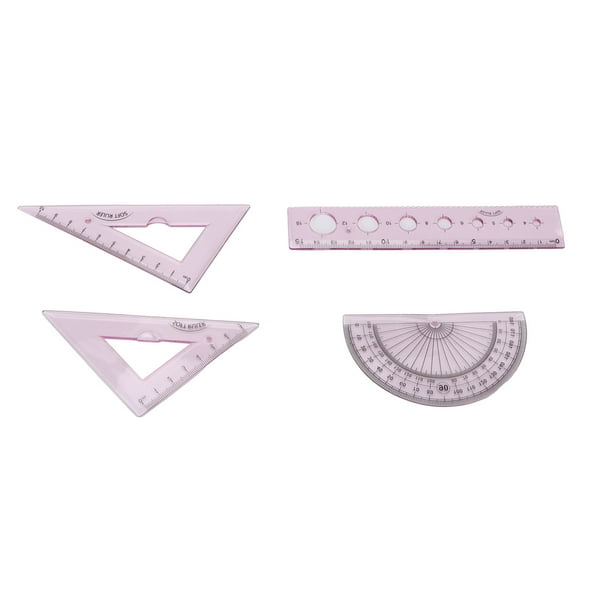 Ruler Set, Ruler Kit Isosceles Protractor For Kids For Students ...
