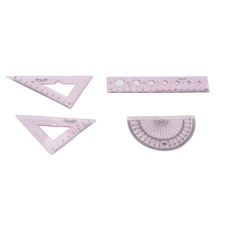 Ruler Set, Ruler Kit Isosceles Protractor For Kids For Students ...
