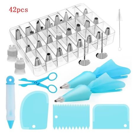 yingyy 42 Pcs/set Cake Icing Bag Piping cake icing tool kit Nozzles ...