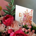3drose, Letter R on Pretty Pink N Orange Swirls, 6 Greeting Cards with ...