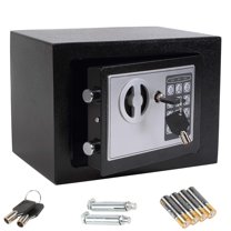0.17 Cubic Feet Electronic Digital Safe Box with Keypad & Keys ...