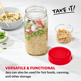 Pyrex Beyond Jars 4-piece 32-ounce Meal Prep Set - Walmart.com