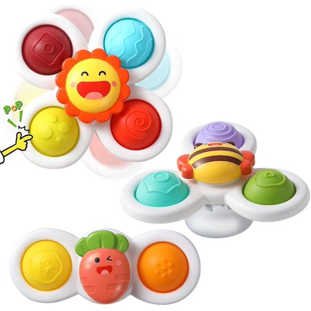 Suction Cup Spinner Toys, Simple Dimple Fidget Toys With Suction Cup ...