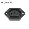 IEC 320 C13 Connector Socket Power Module Adapter Female Socket AC 250V ...