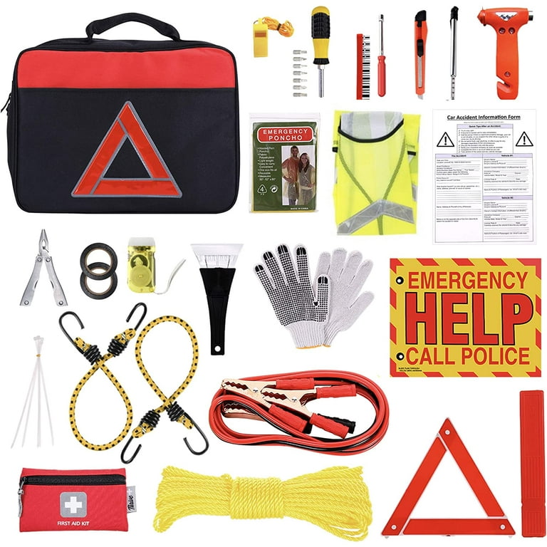 Thrive 104 Piece Auto Emergency Kit with Canvas Case