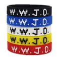 Basketball Star Iverson Same Style WWJD Wristband Sport Silicone ...