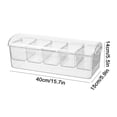 5-Compartment Chilled Serving Tray with Ice Base, Clear Removable ...