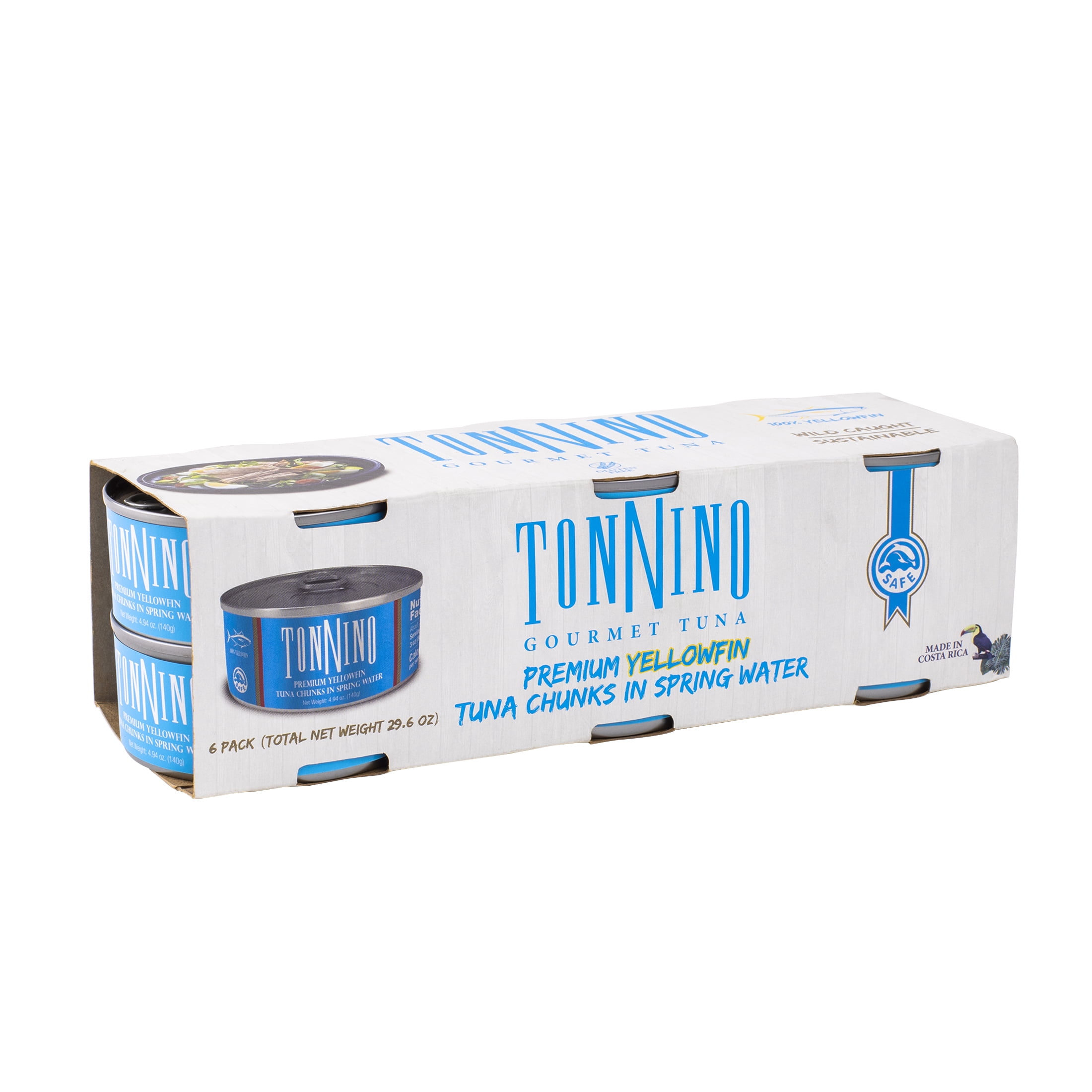 (6 pack) Tonnino Tuna Premium Yellowfin Tuna Chunks In Spring Water ... (6 pack) Tonnino Tuna Premium Yellowfin Tuna Chunks In Spring Water ...