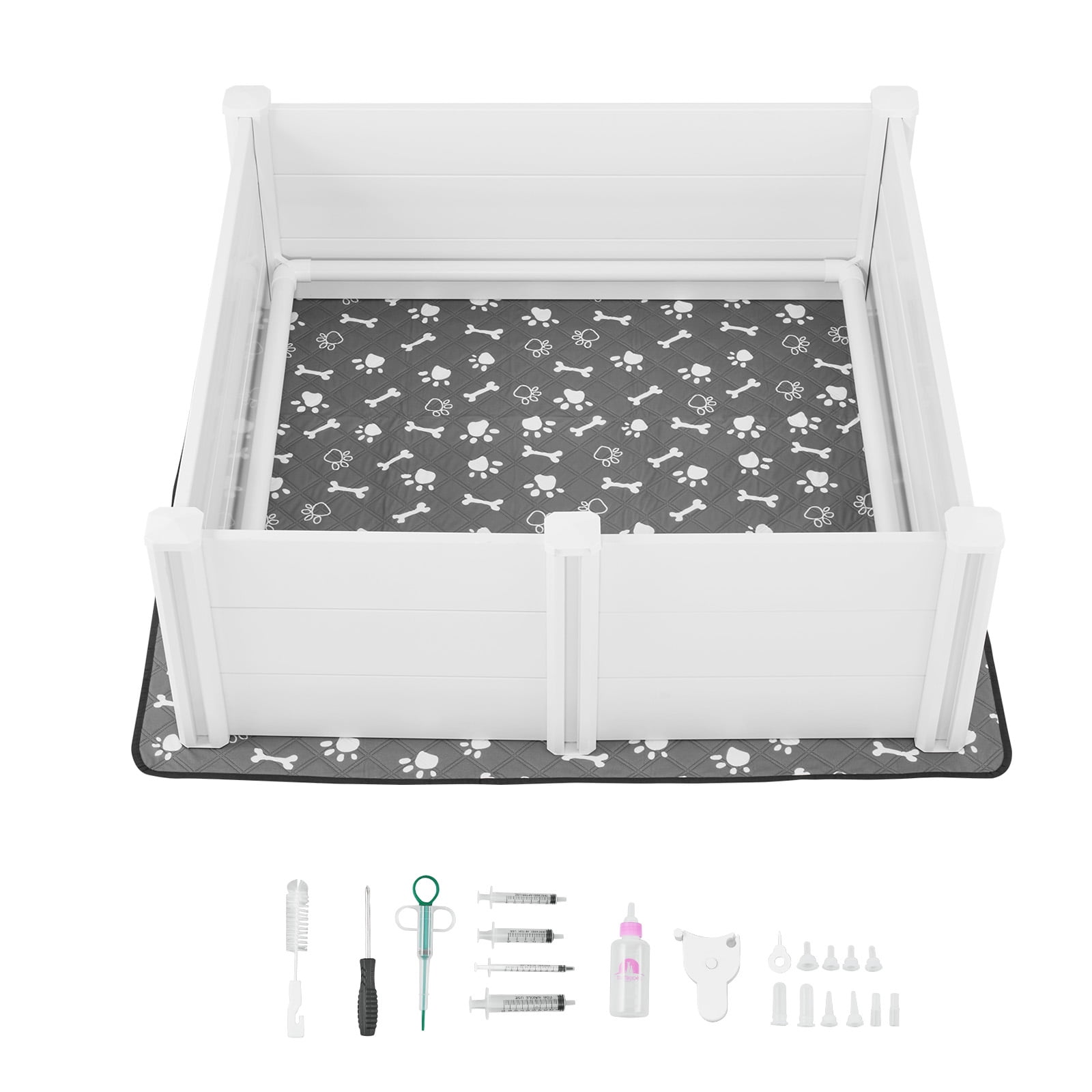 Click here for Kffkff Dogs Whelping Box  48 X 48 X 18.1 Inch  Pla... prices