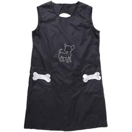 POPETPOP Pet Dog Cat Groomers Gown Sleeveless Grooming Smock Waterproof ...