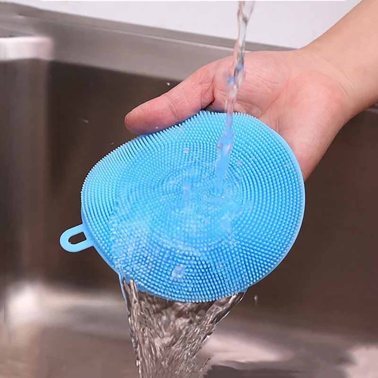 Lopecy-Sta Silicone Dish Scrubber Kitchen Silicone Dish Washing Cloth ...