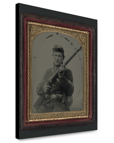 Canvas Print: Unidentified Soldier In Union Corporal's Uniform ...