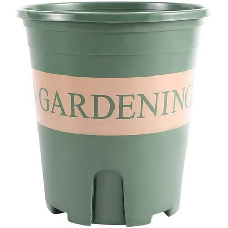 HHHC Gallon Garden Plastic Planter Pots,Flower Pot Green Nordic Style ...