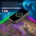 Large RGB Wireless Charging Mouse Pad Orange Cat in The Secret Garden14 ...