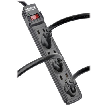 Tripp Lite TLP6B 6-Outlet, 6ft. cord Surge Protector - Walmart.com