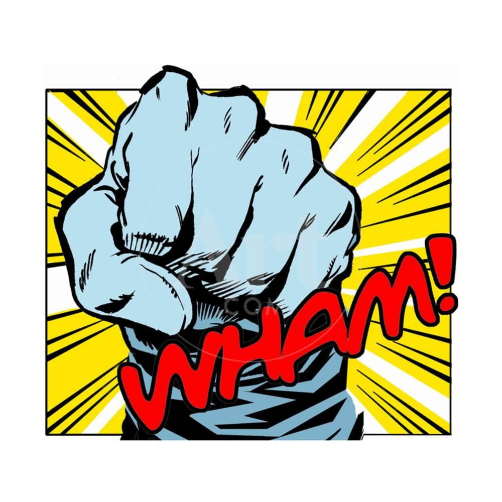 Wham Comic, Unframed Art Print Wall Art by John Richardson Sold by Art ...